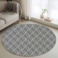 3.3ft Round Rug Wavy Lines Area Rugs for Living Room Bedroom Washable ...