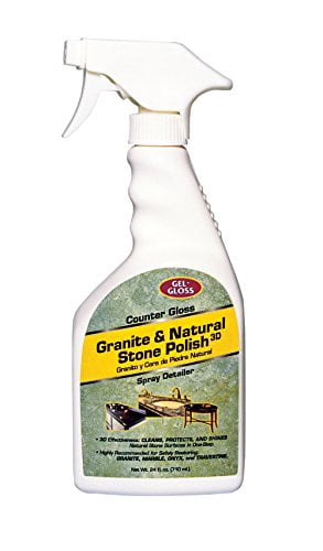 Gel-Gloss Counter Gloss Granite and All-Natural Stone Polish, 24 Ounce ...
