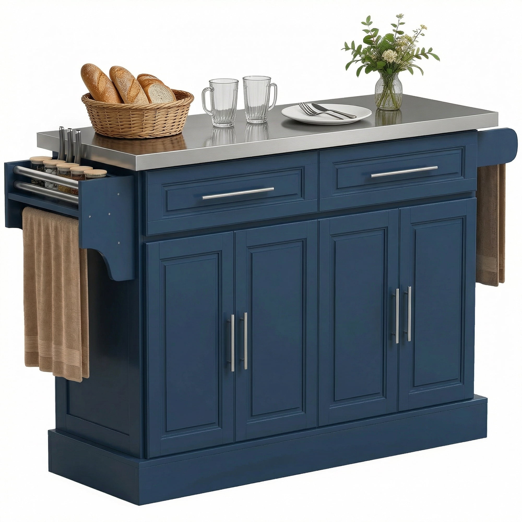 Click here for Homcom Kitchen Island With Storage  Rolling Kitche... prices