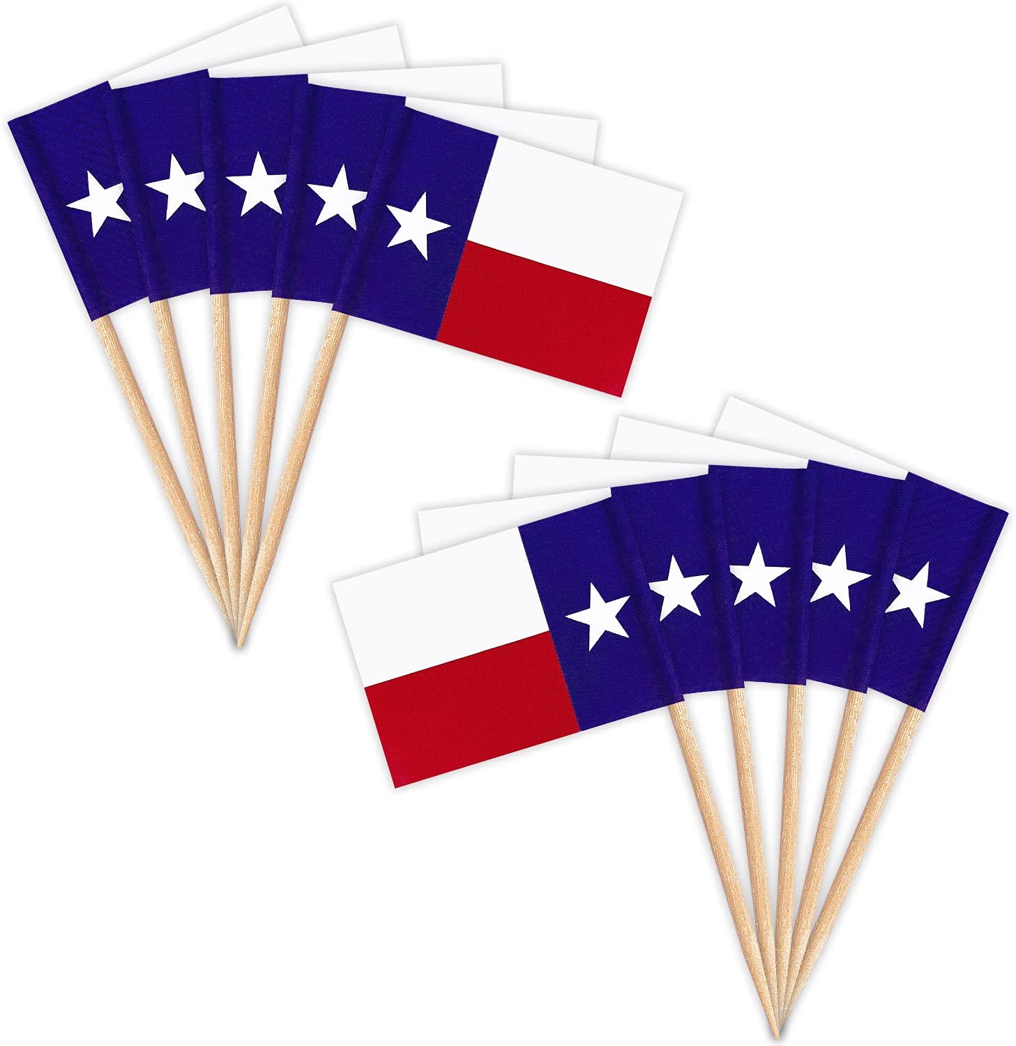 Texas Flag Texas State Toothpick Flags,Small Mini Texas Cupcake Toppers ...