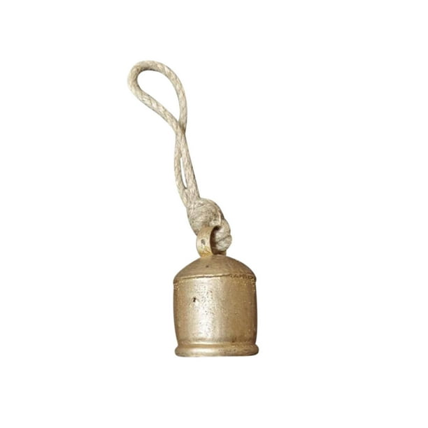CEHVOM Christmas Bell Brass Cow Shabby Style Rustic Metal Hanging Giant ...