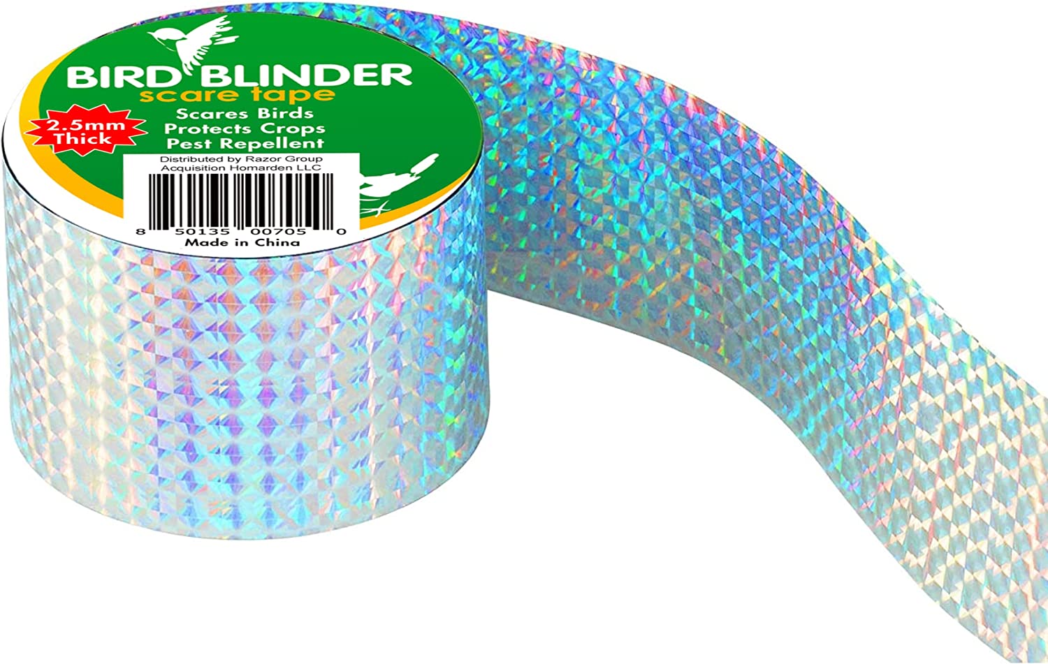 Bird Blinder Bird Repellent Scare Tape, Triple Thick Bird Deterrent ...