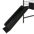 Harper & Bright Designs Twin Loft Bed with Slide Metal House Bed with ...