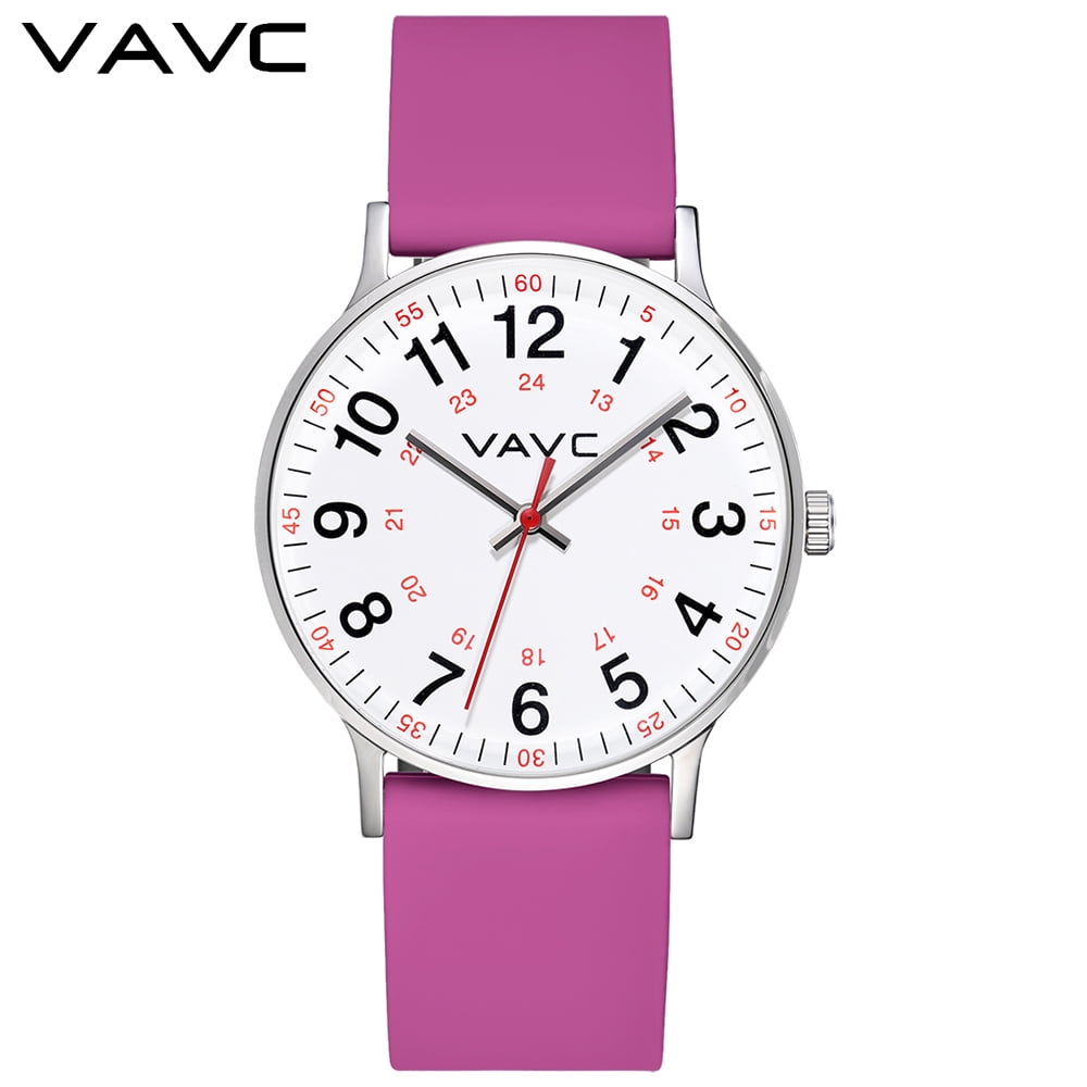 VAVC Nurse Watch Women with Big Dial 40MM Easy to Read Female Medical ...