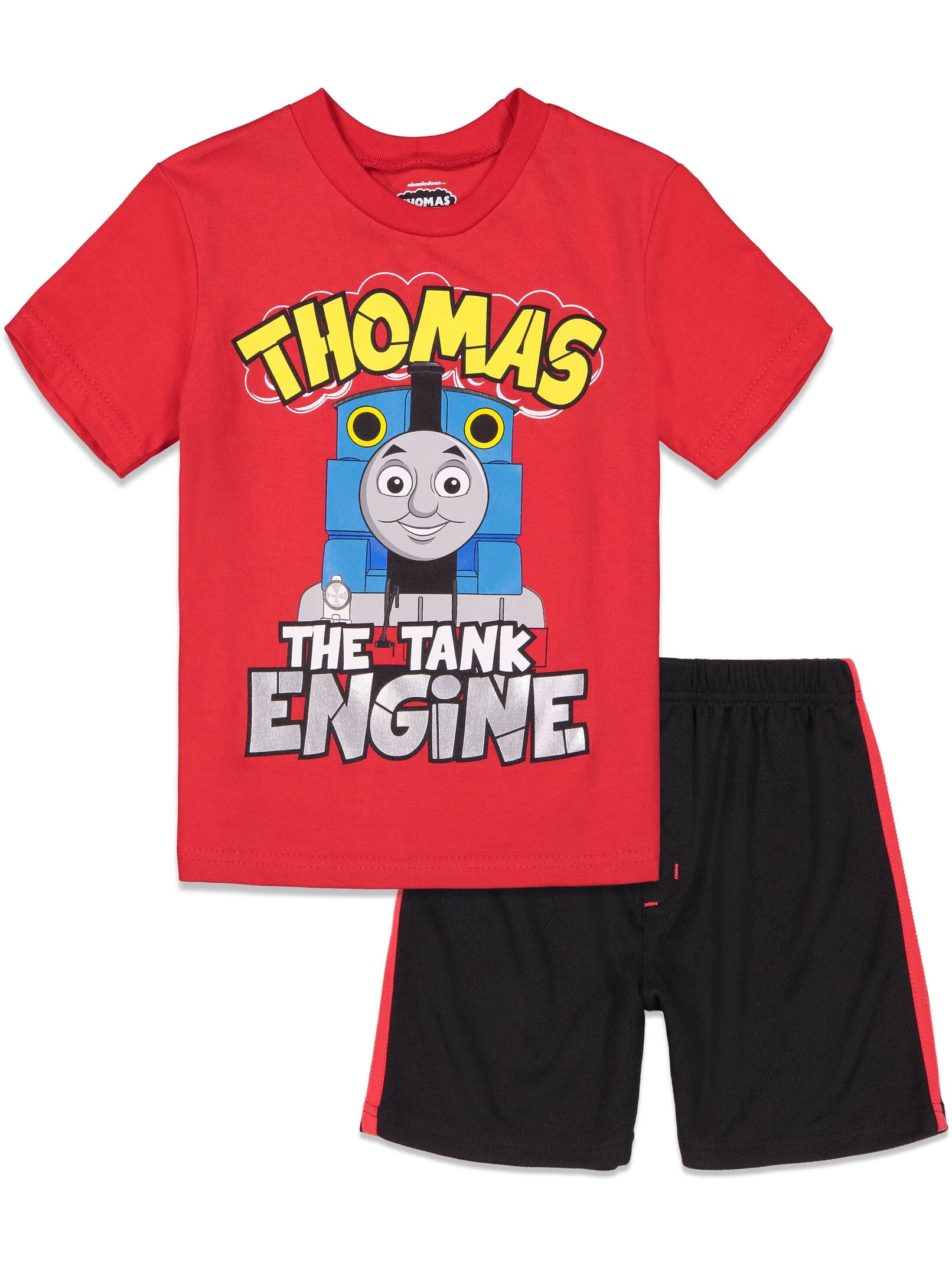 Thomas & Friends Tank Engine Toddler Boys Graphic T-Shirt & Mesh Shorts ...