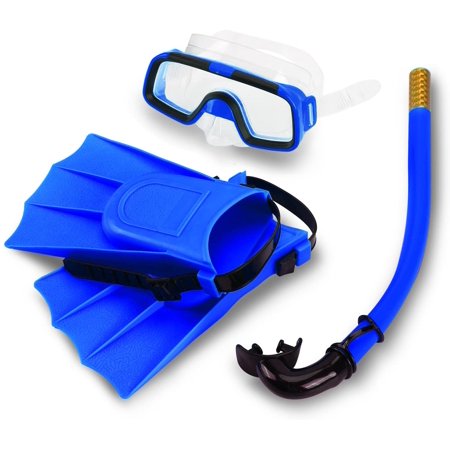 Kids Snorkel Set, Silicone Children Diving Swimming Foot Flipper Fins ...