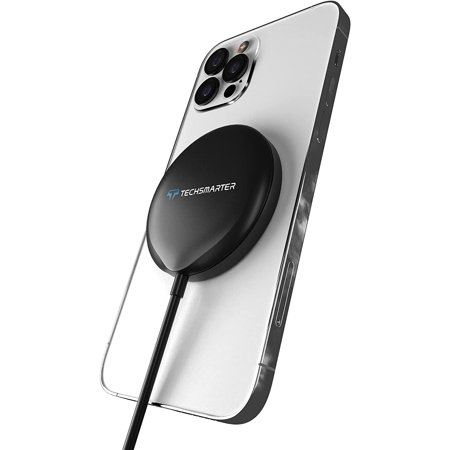 Techsmarter 15W Magnetic Qi Wireless Charger Pad with Built in USB-C ...