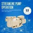 Pentair SuperFlo High Performance Pool Pump, Stainless Steel, Corded ...