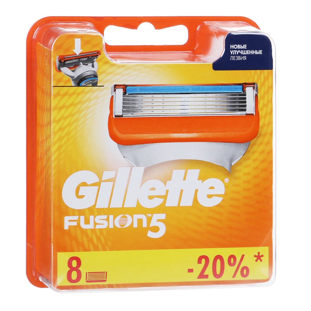 Gillette Fusion5 Manual Regular Refill Blade Cartridges, 8 Count ...