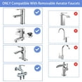 Sink Faucet Adapter Kit,360 Degree Swivel Faucet to Garden Hose Adapter ...