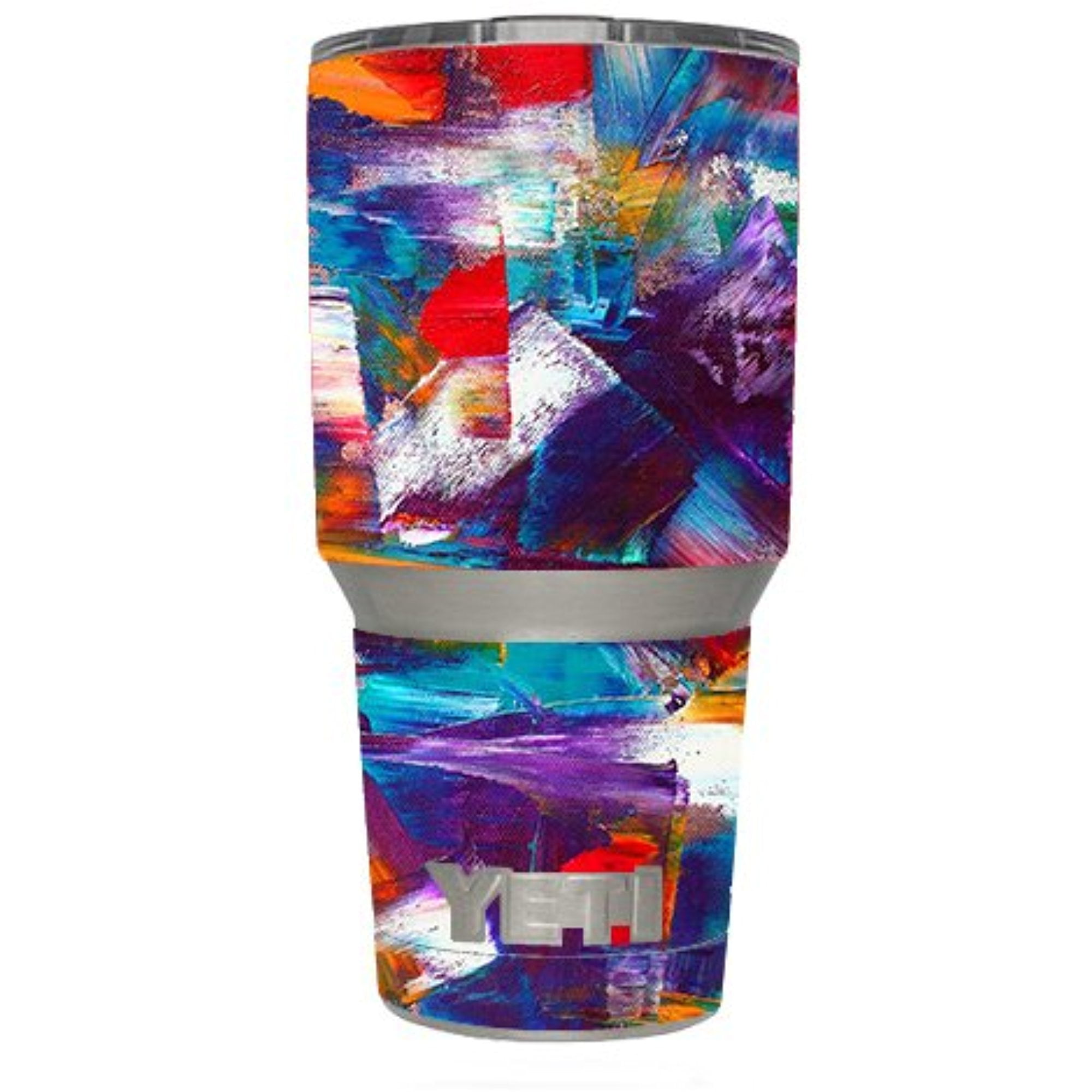 Skin Decal Vinyl Wrap for Yeti 30 oz Rambler Tumbler Cup (6-piece kit ...