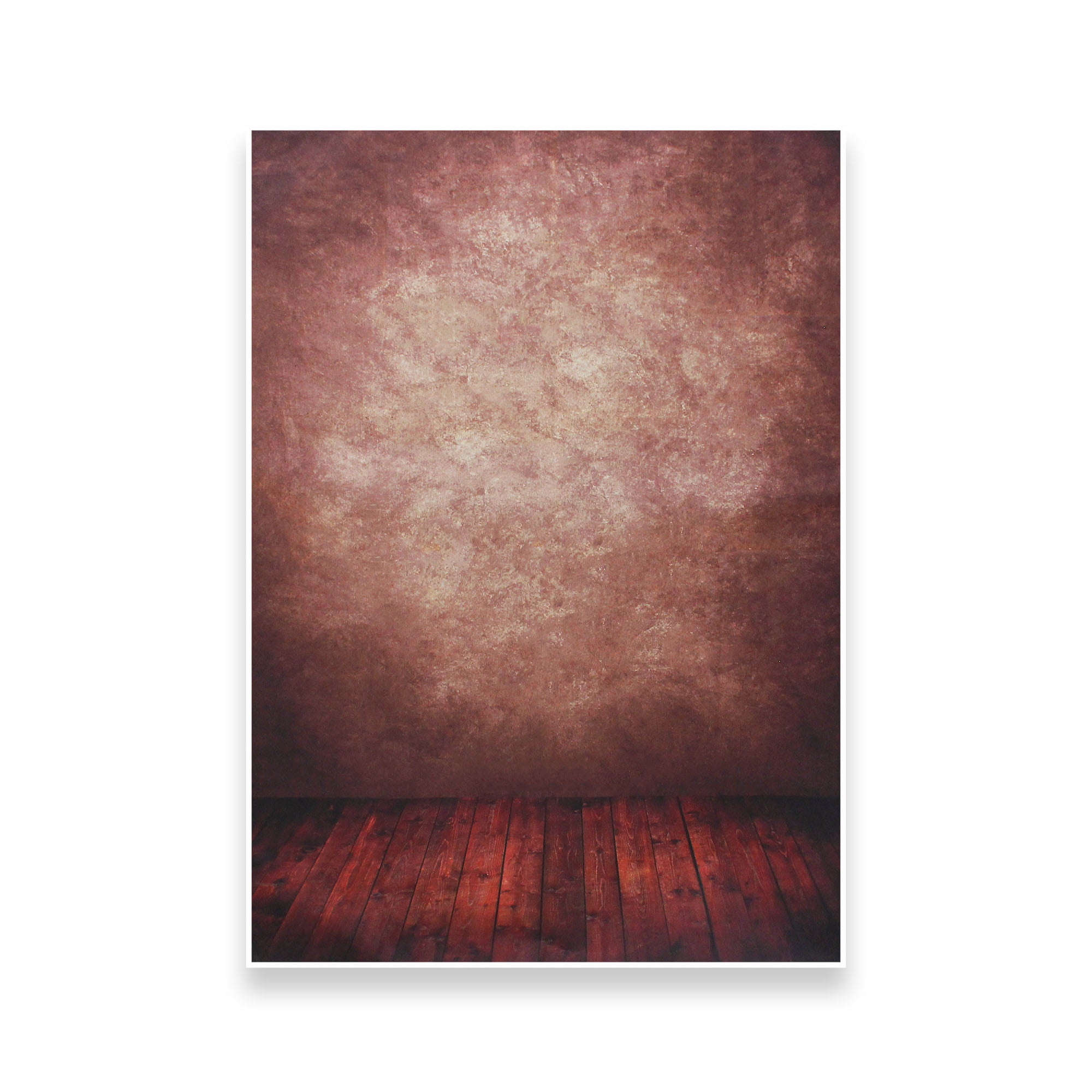 LS Photography 5x7 ft Vintage Brown Wall Wood Floor Background Vinyl ...