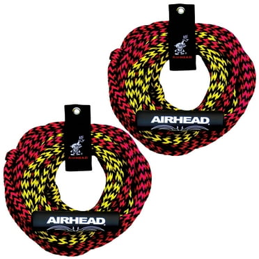 AIRHEAD AHWR-13BL Bling Spectra Wakeboard Rope 75' Blue 5-Section Boat ...