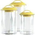 Reston Lloyd 6pc Acrylic Canister Set Lemon - Walmart.com