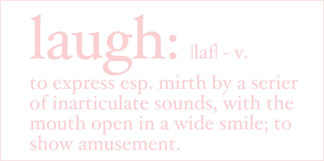 Laugh Definition Vinyl Decal - Large - Blush - Walmart.com