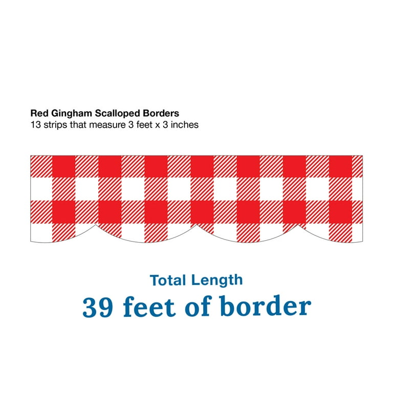 Red Gingham Border