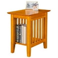Mission Chair Side Table in Walnut or Caramel - Walmart.com
