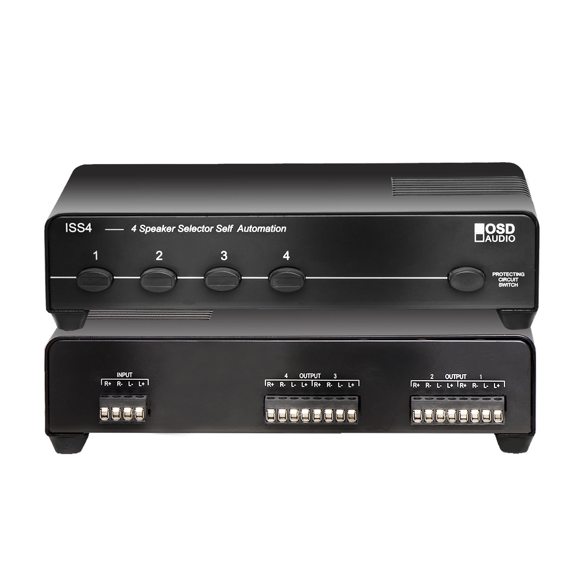 4x Pair High Power Speaker Selector with Impedance Protection and Easy ...