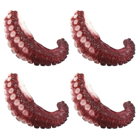 4pcs Simulation Octopus Claws Plastic Seafood Models Desktop Food ...