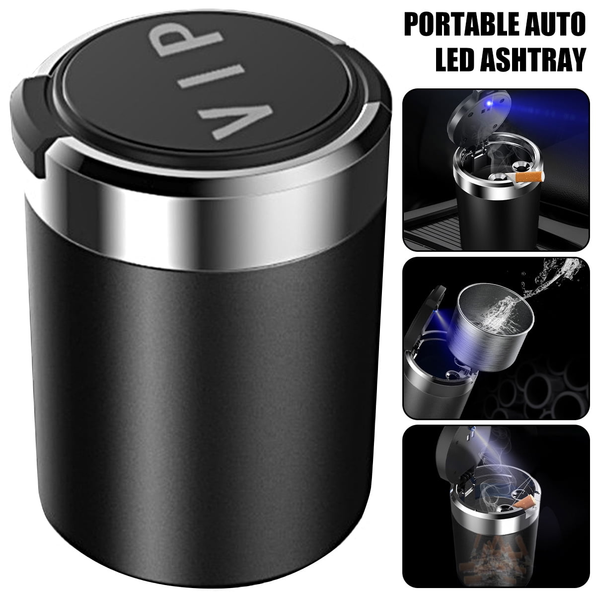 Click here for Eummy Portable Car Ashtray With Led Light  Black... prices