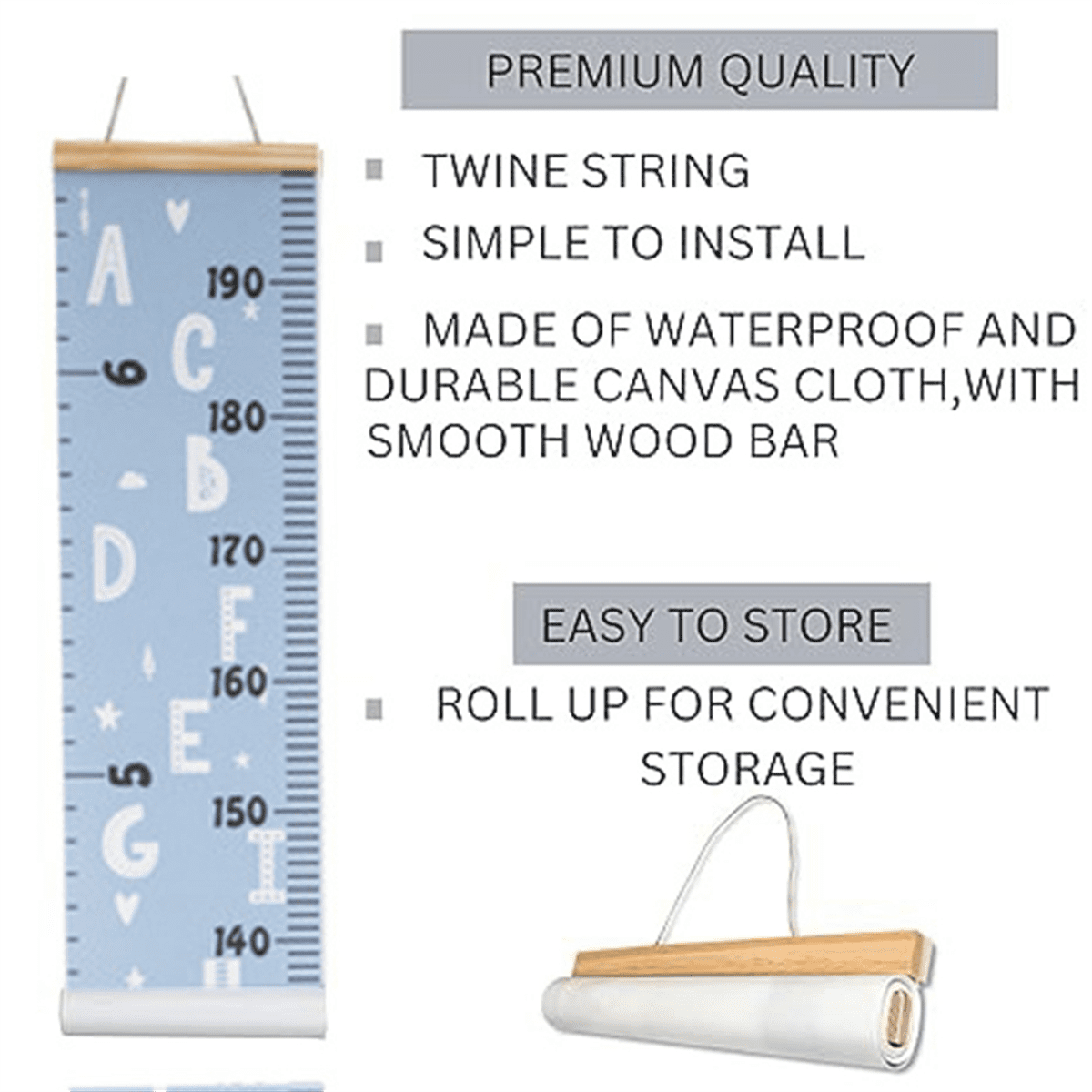 Click here for Unbranded E Canvas Growth Chart For Kids -Unisex K... prices