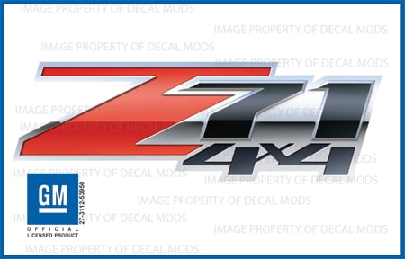 GMC Sierra Z71 4x4 decals stickers Special - FS (2007-2013) bed side ...
