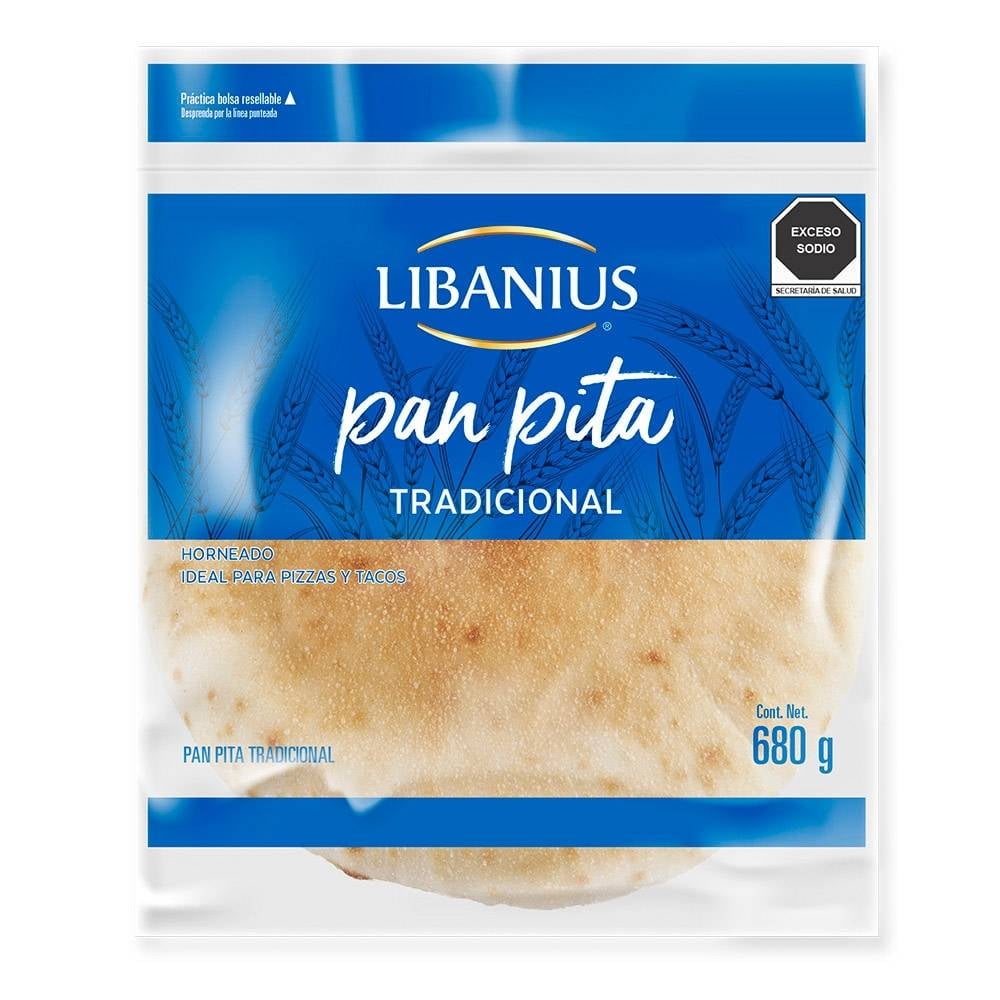 Pan pita Libanius tradicional 680 g | Bodega Aurrera en línea