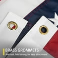 2.5x4 FT Outdoor, High Wind , Embroidered Stars, Sewn Stripes, Brass ...