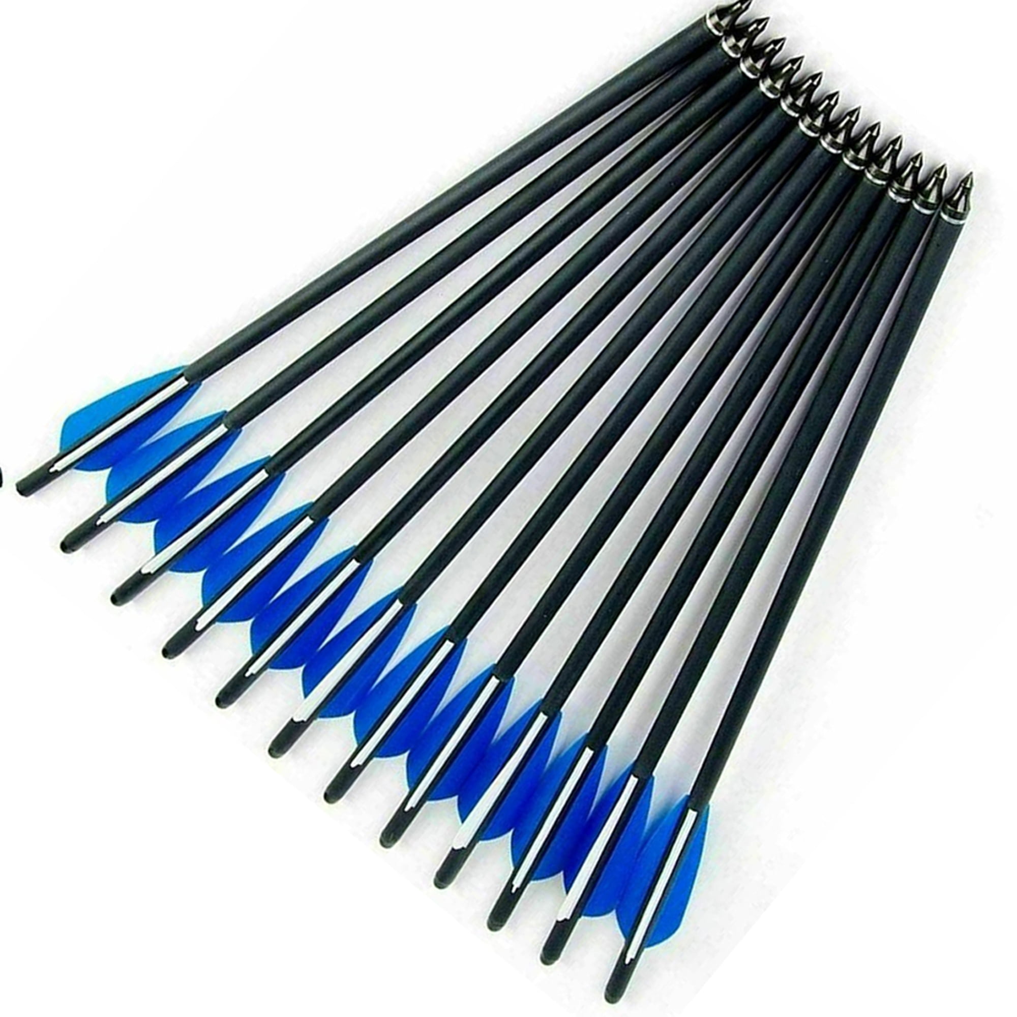 12Pcs 20 Inch Carbon Crossbow Bolts Hunting Archery Arrows with 4 ...