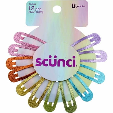 Scunci U Got This Snap Clips, Assorted Colors, 35094, 10 Ct - Walmart.com