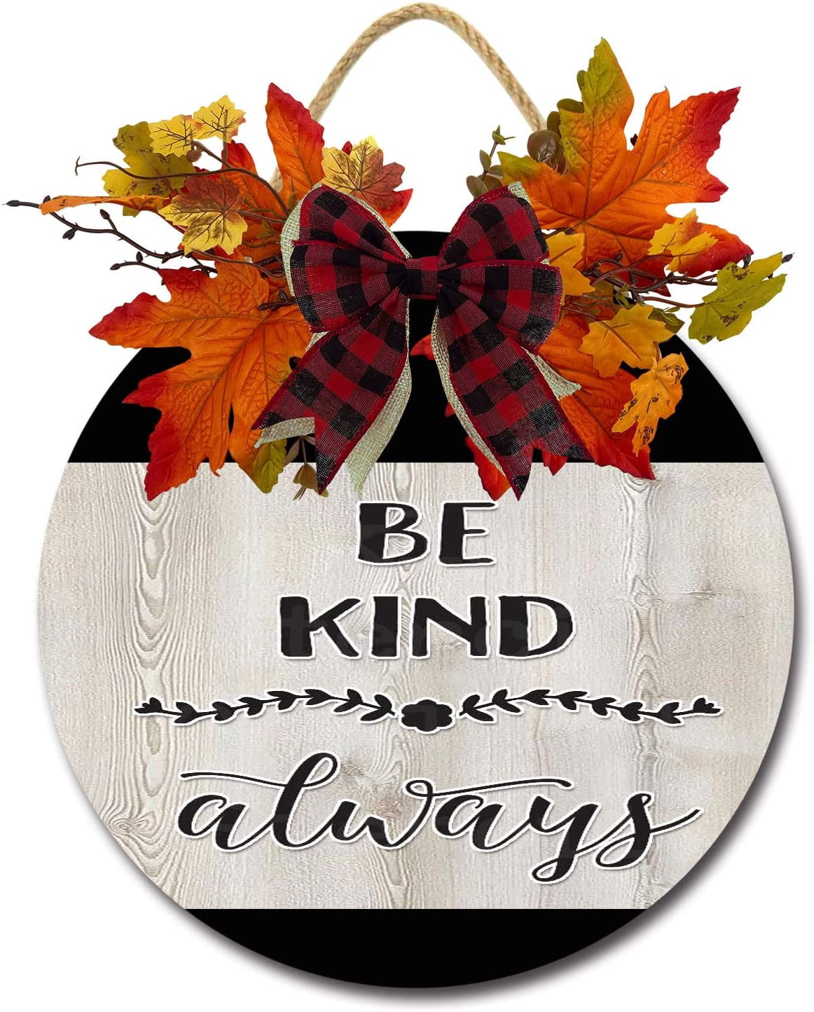 Eveokoki 11" Be Kind Always Front Door Decor for Farmhouse Porch ...