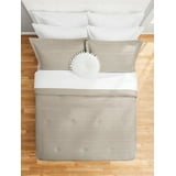 Mainstays 10 Piece Tan Stripe Bed in a Bag Comforter Set with Sheets ...