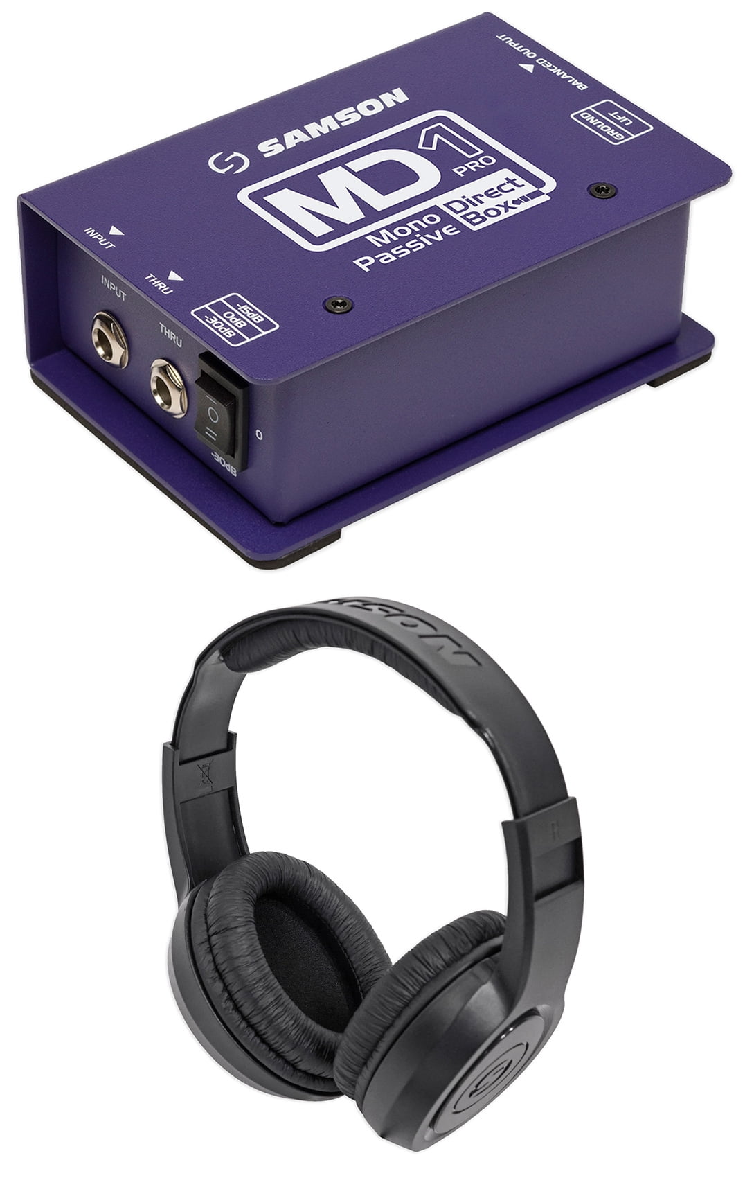 Samson S-Max MD1 Professional Passive Mono Direct DI Box,18Hz–40kHz ...