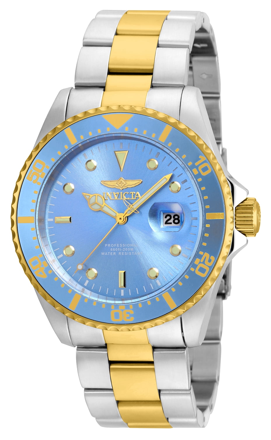 Invicta - Invicta Men's 22060 Pro Diver Metallic Light Blue Dial Two ...