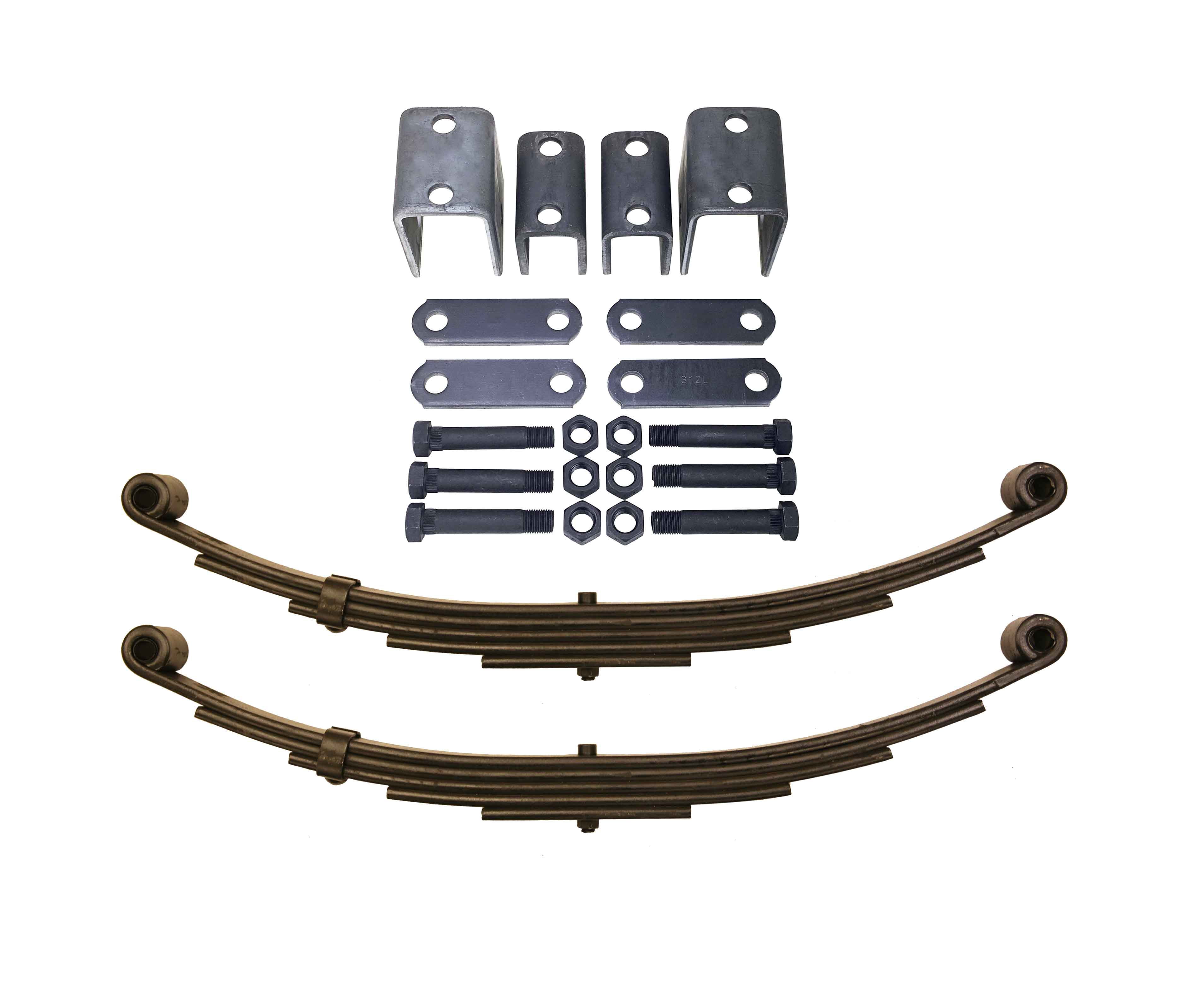 LIBRA 6000# 6K Single Trailer Axle Suspension Kit 3000# Leaf Springs ...