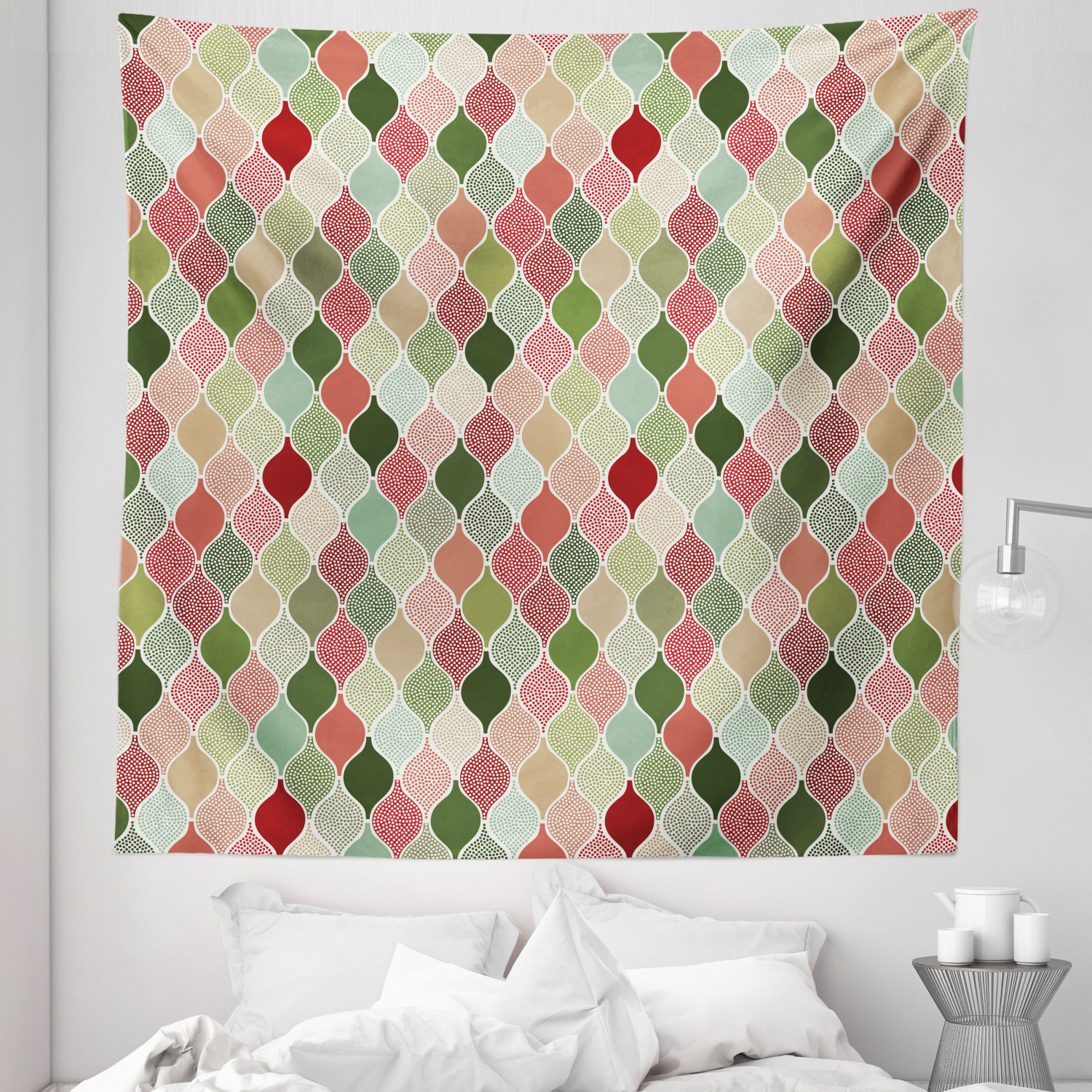Abstract Tapestry, Middle Eastern Style Traditional Geometric Shapes ...