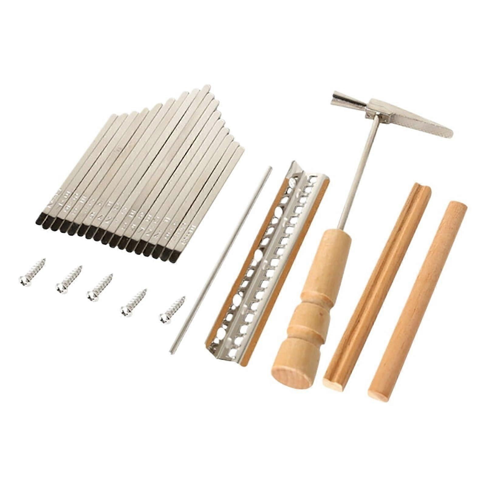 Kalimba Key Replacement Kit with Shrapnel and Saddle Handmade Thumb ...
