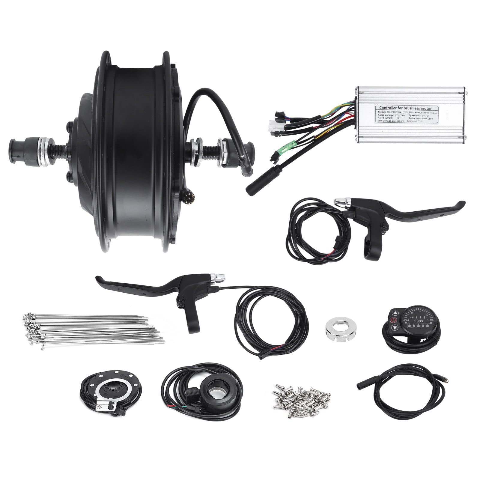 Kit De Motor De Cubo De Rueda Delantera, Kit De Conversión Eléctrica ...