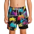 Aihuaihua Dinosaur Swim Trunks Toddler Boys with Compression Liner ...