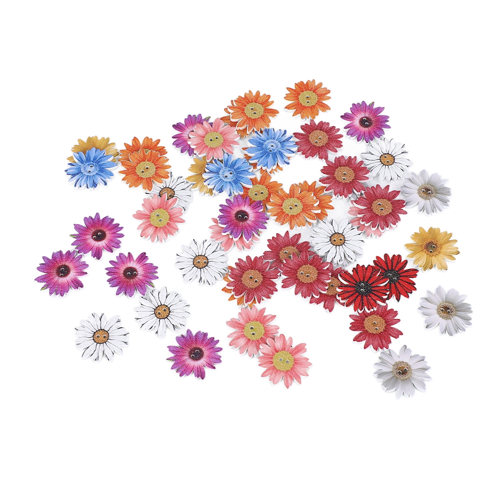 Click here for Fyydes Wooden Buttons  Wooden Flowers Buttons 50pc... prices