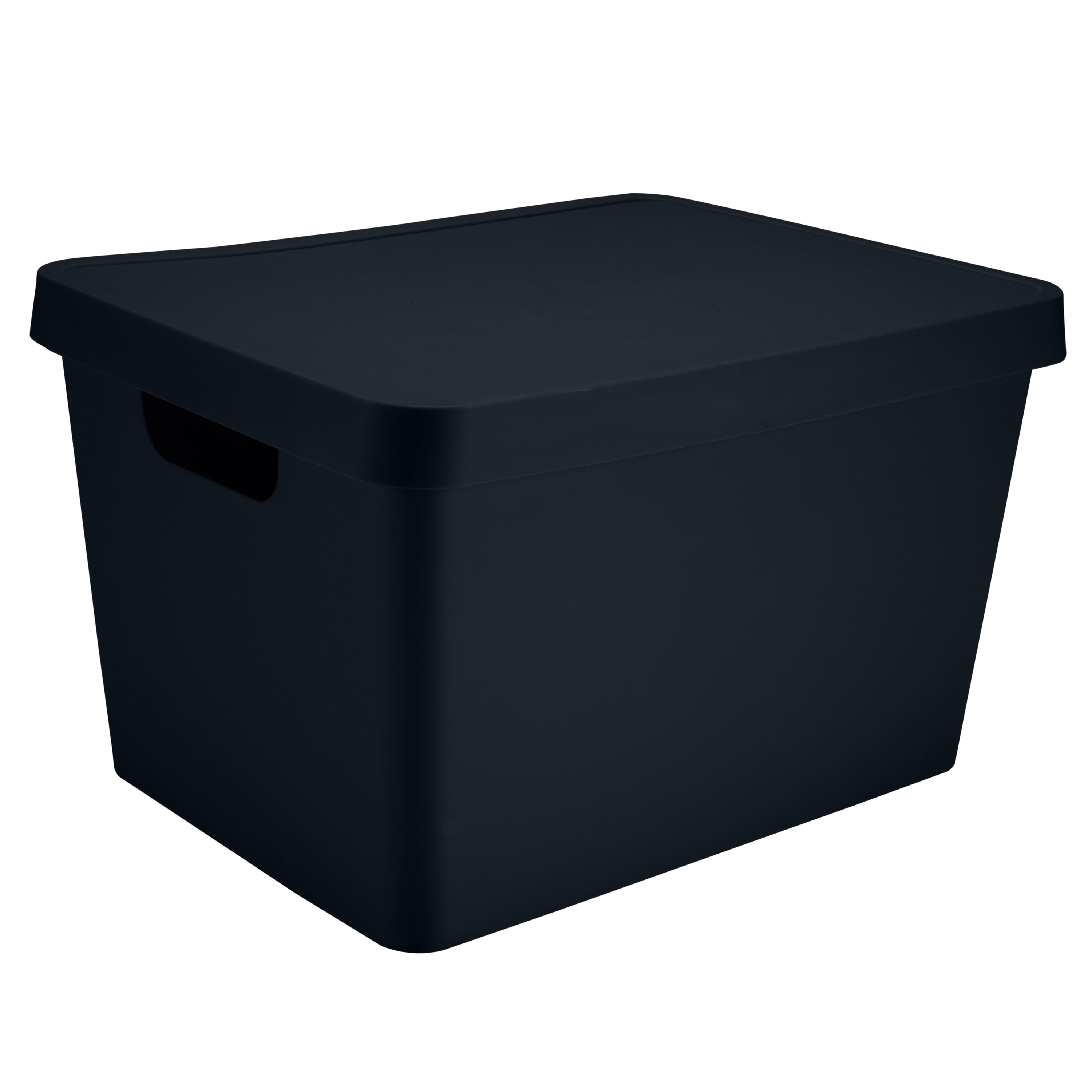 Simplify Large Vinto Storage Box with Lid in Charcoal - Walmart.com ...