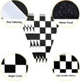 GZHJMY 120 Pcs Checkered Pennant Banner, Checkered String Flags Racing ...