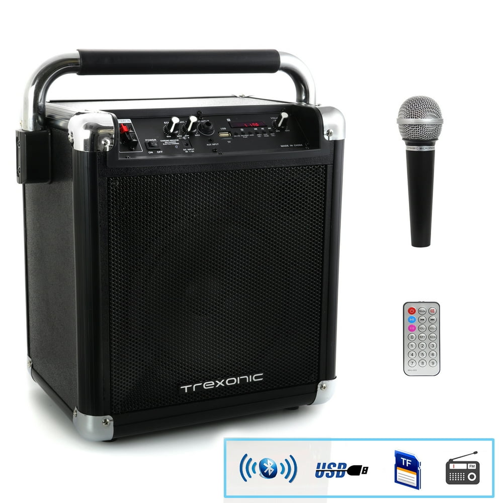 Trexonic Wireless Ultra Powerful Portable Rechargeable Bluetooth Party ...