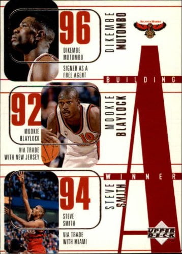 1996-97 Upper Deck #136 Dikembe Mutombo Mookie Blaylock Steve Smith ...