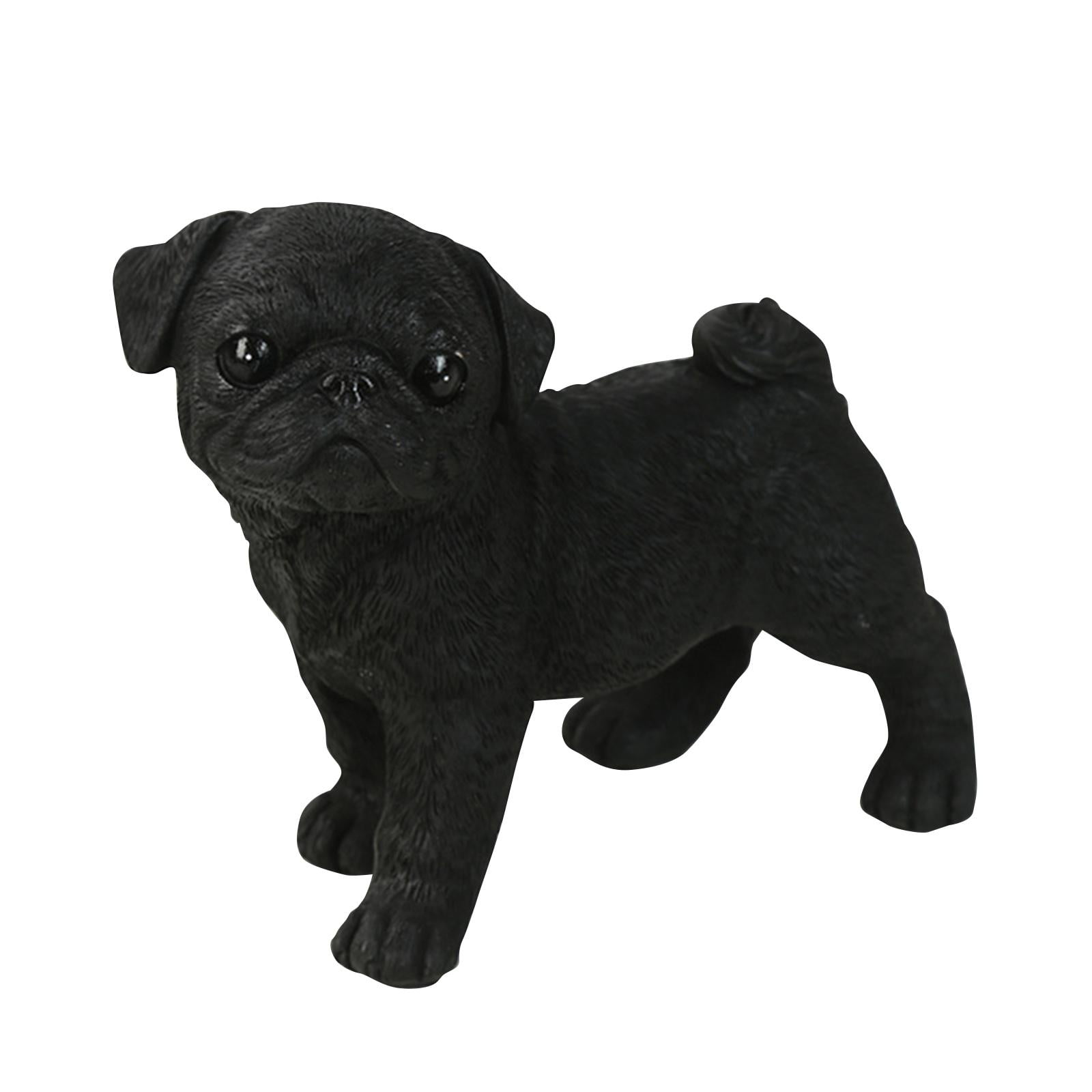 Resin Dog Statue Decoration Miniature Craft Nonslip Animal Ornaments ...