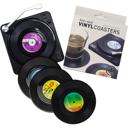 Vinyl Coasters with Holder Vinyl Records Coasters Retro Coasters for ...