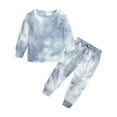 eileial Girls Fall Clothing Sets Tie Dye Sweatshirt Pants Fall Winter ...