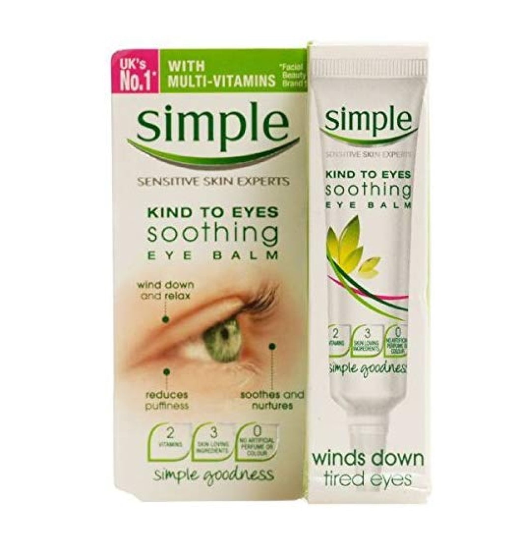 Simple Kind To Eyes Soothing Eye Balm, for Tired Eyes, 15 ml (0.5 Oz ...