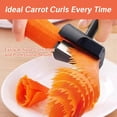 1 PCS Carrot Cutter Tool Curler Peeler Spiral Black Fruits Slicer and ...