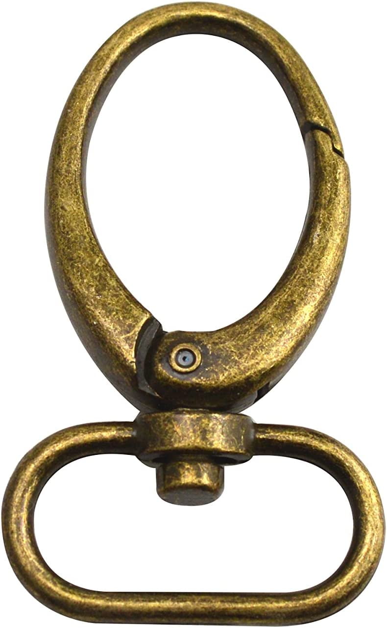 Bronze 1" Inner Diameter Oval Ring Big Head Buckle Lobster Clasps ...